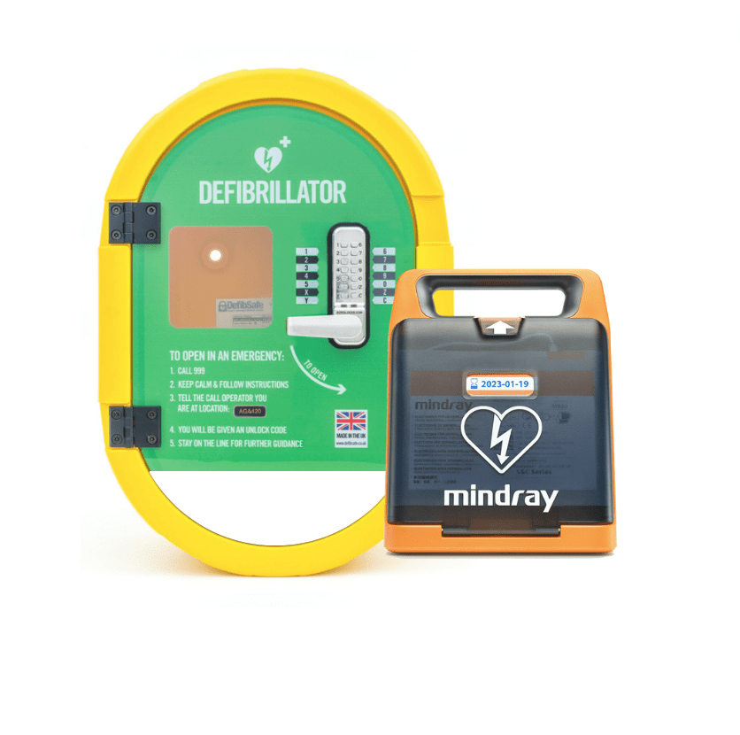 C2 Mindray BeneHeart Defibrillator & Locked Cabinet Telephone Box Pack ...